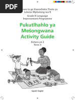Grade R Activity-Guide-Term-2-Cover - Sepedi - Print | PDF | Procedural ...
