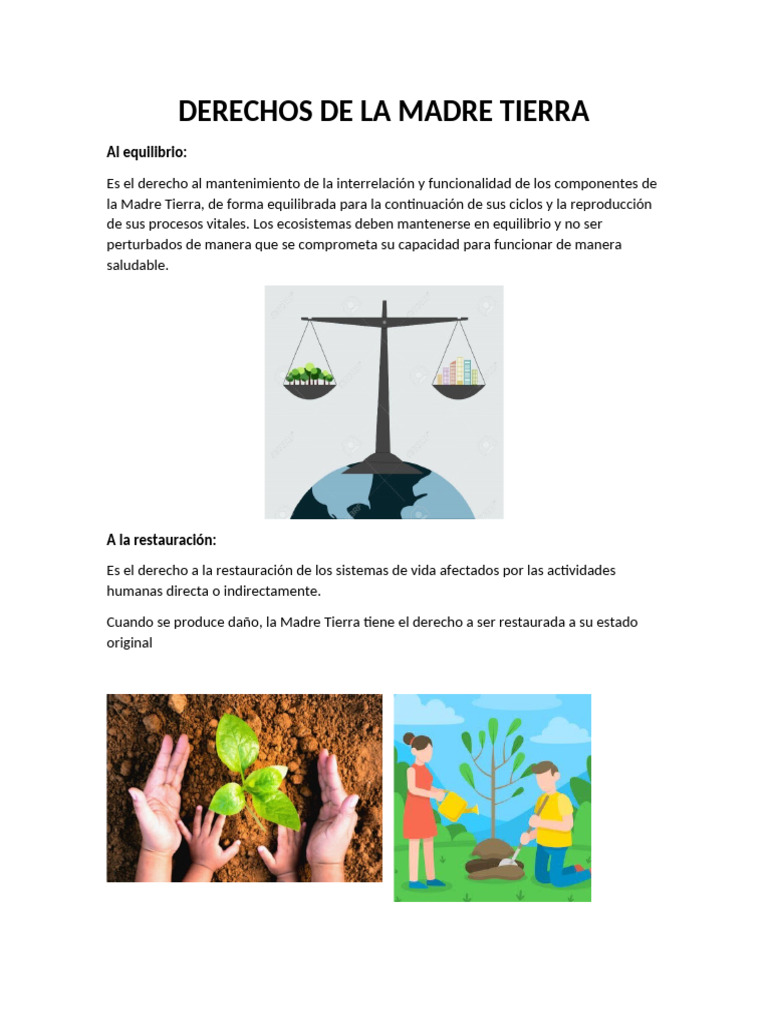 DERECHOS DE LA MADRE TIERRA_ALEXA FLORES | PDF