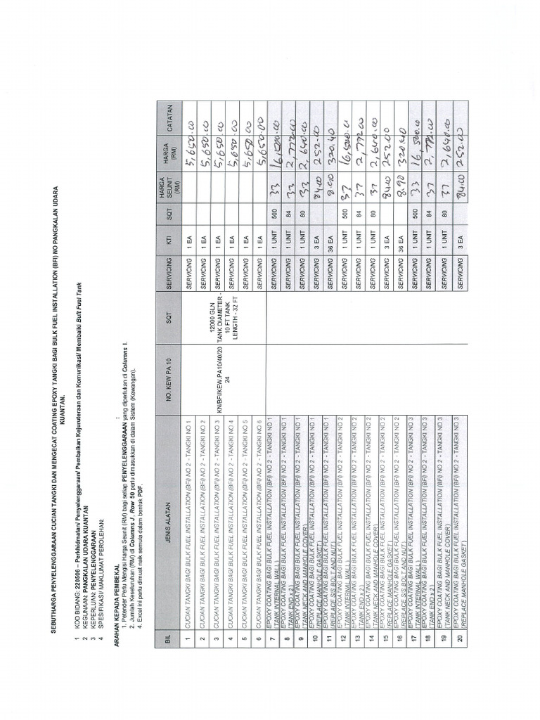 Senarai Harga | PDF