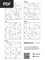 Sudoku Solutions and Answer Keys | PDF | Logic Puzzles