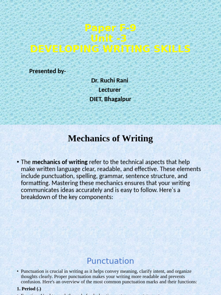 Mastering Writing Mechanics and Grammar | PDF | Subject (Grammar) | Verb