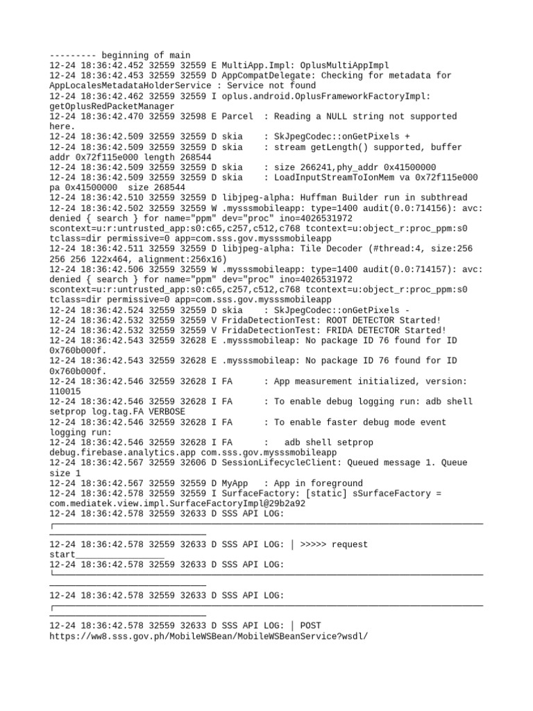Mobile App Debugging Log Analysis | PDF | Computer Engineering | Software Development
