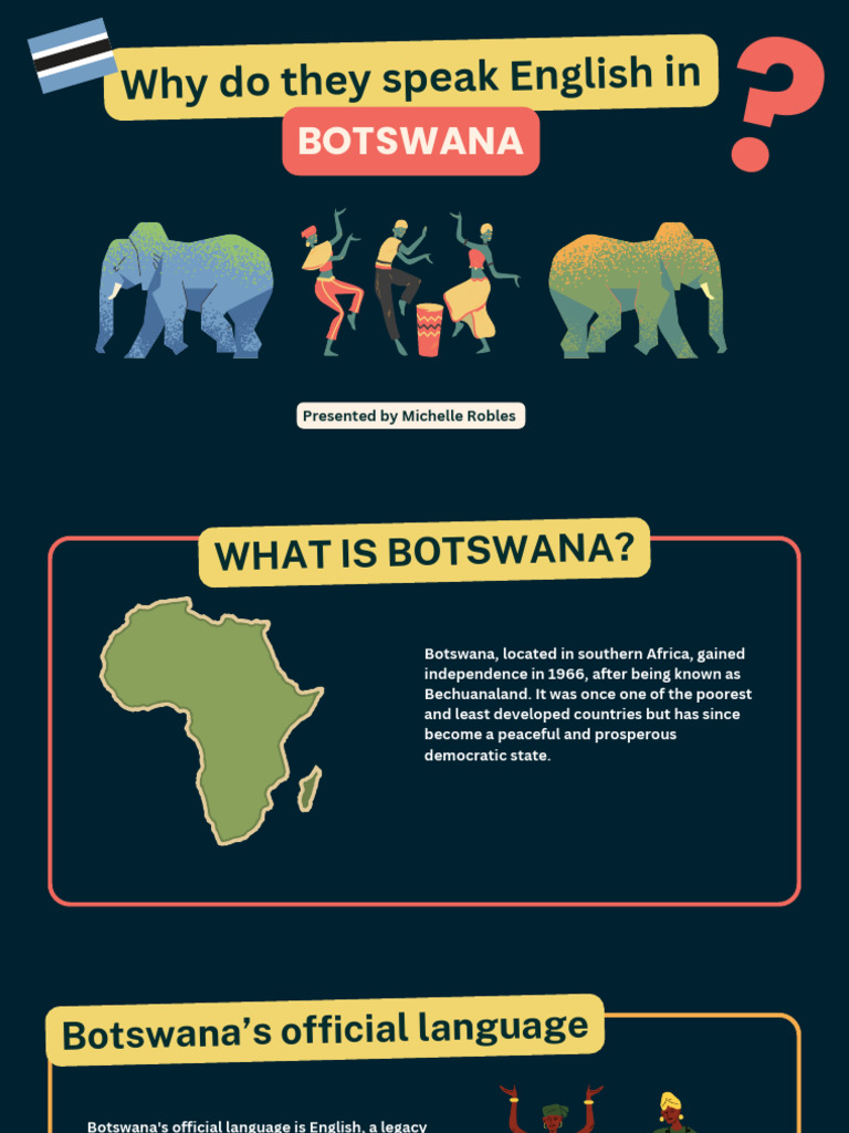 Botswana's Official Language: English | PDF