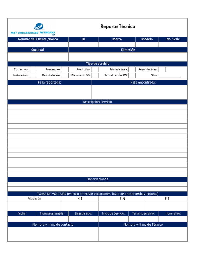 Reportes Fastcomm | PDF