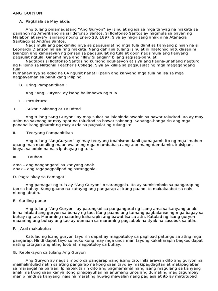 Ang Guryon | PDF