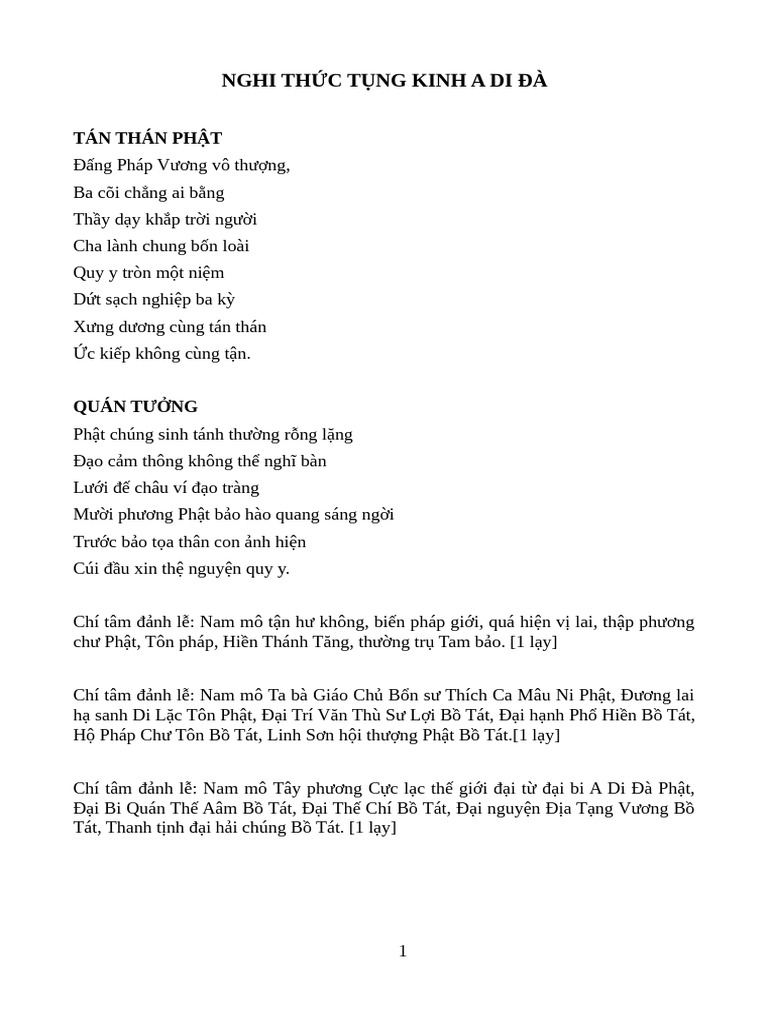 Nghi TH C T NG Kinh A Di Đà | PDF