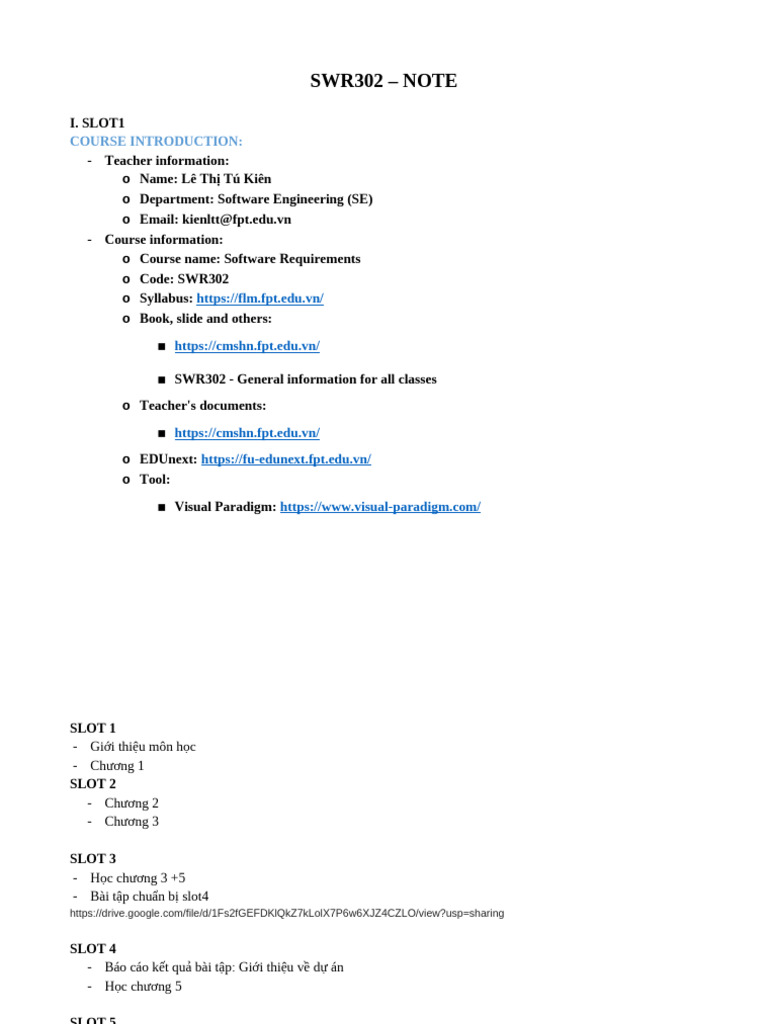 SE1836 LectureNote-SWR302 | PDF | Software Prototyping | Reliability Engineering