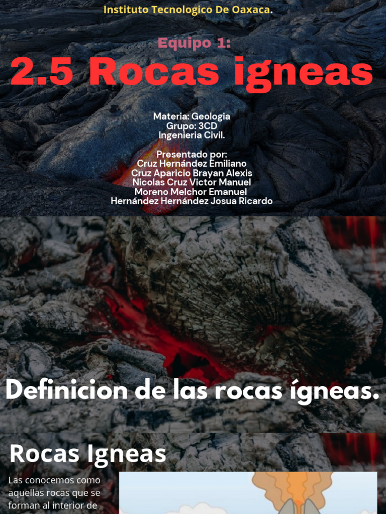 Características y formación de rocas ígneas | PDF | Roca ígnea | Magma