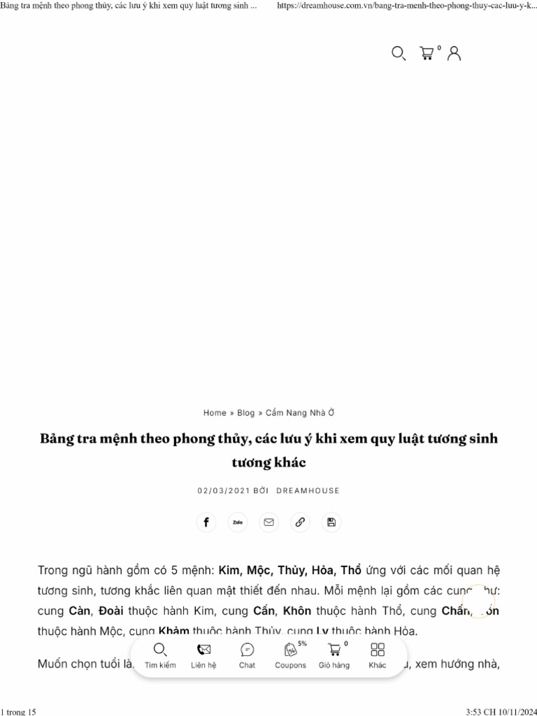 ngu hanh nap am 1930-2030 | PDF