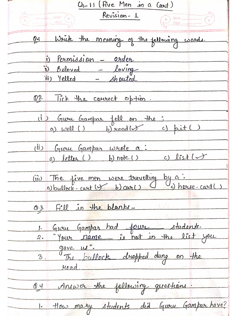 Class LLL English Reader Revision | PDF