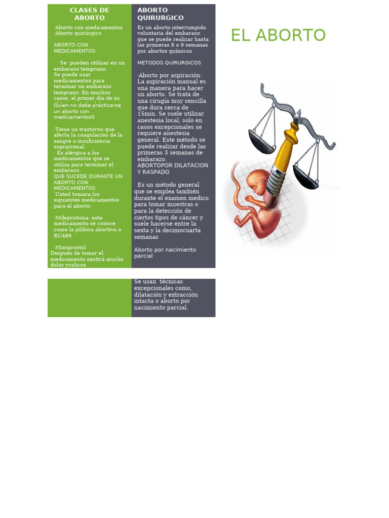 Clases de Aborto | PDF | Aborto | El embarazo