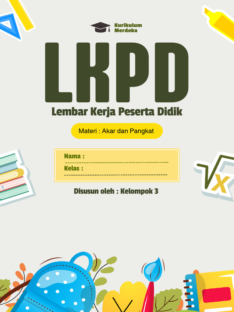 LKPD Akar Dan Pangkat Kelompok 3 | PDF