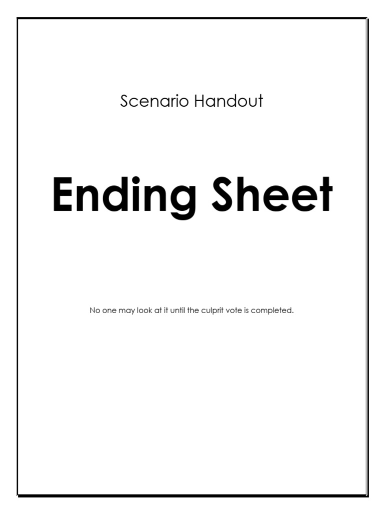 The Death of General Byrd Revised - Ending Sheet For GM-less | PDF ...