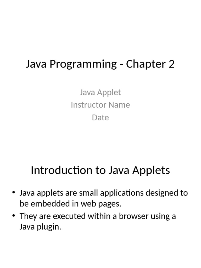 Java Programming Chapter 2 | PDF Java Programming Chapter 2 | PDF