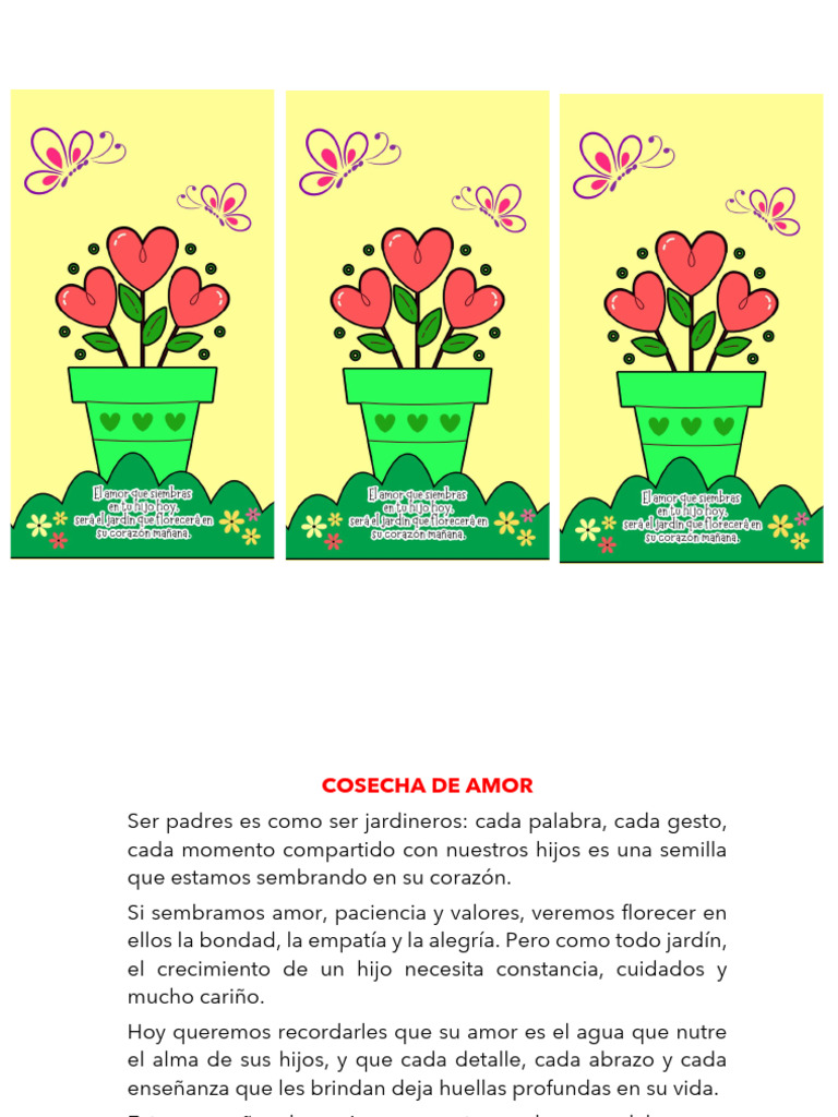 Actividad Cosecha de Amor | PDF