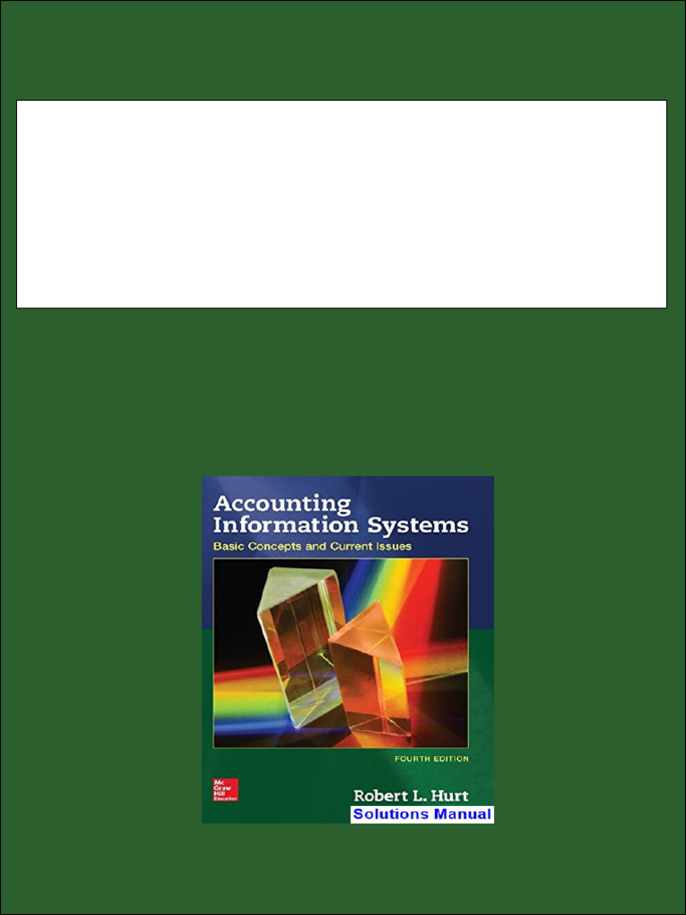 Accounting Information Systems Basic Concepts And Current Issues 4th