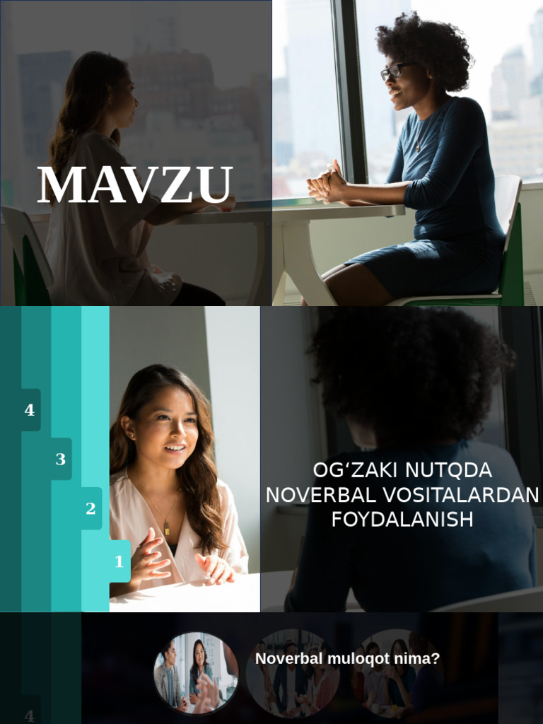 Mavzu Noverbal | PDF