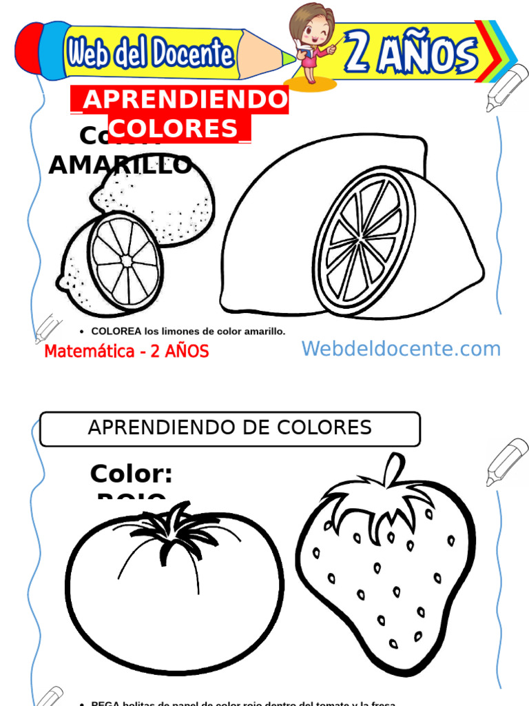 Aprendiendo Los Colores para Niños de 2 Años | PDF