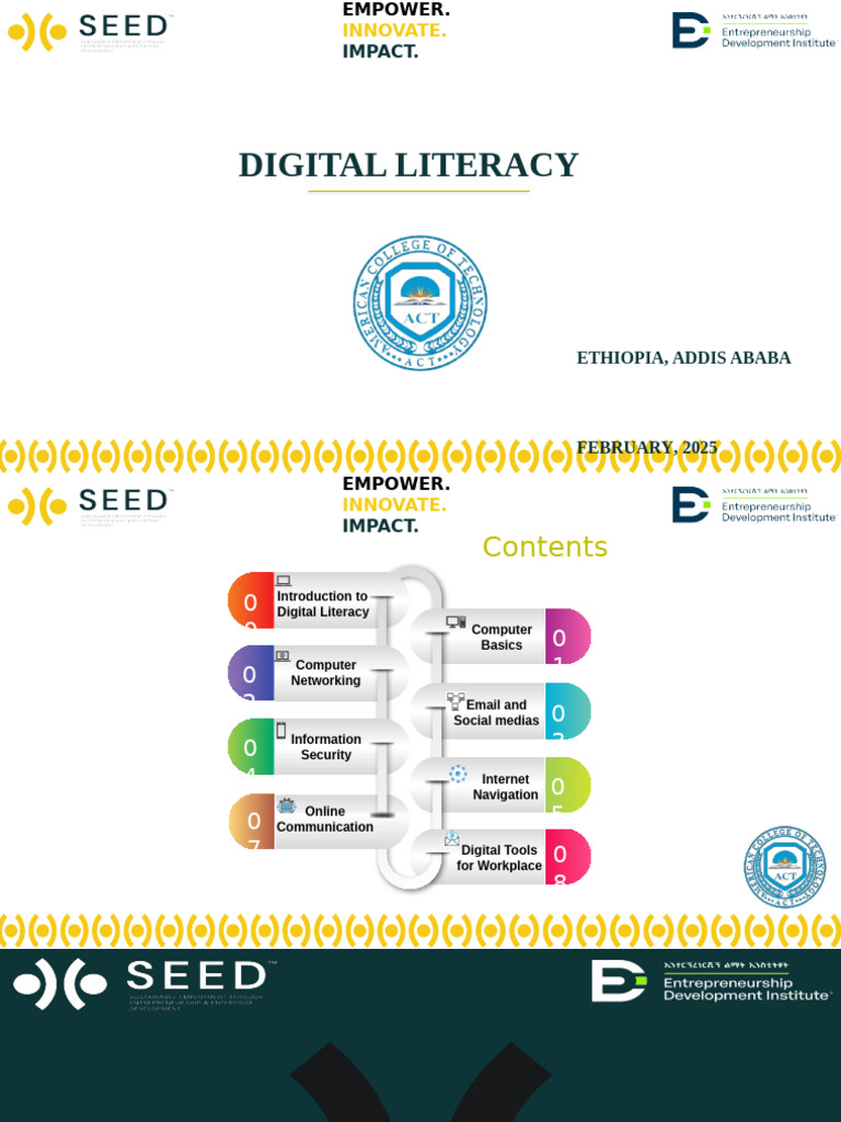 Basic_Digital_Literacy_PPT (SEED) for Trainees | PDF | Computer Security | Security