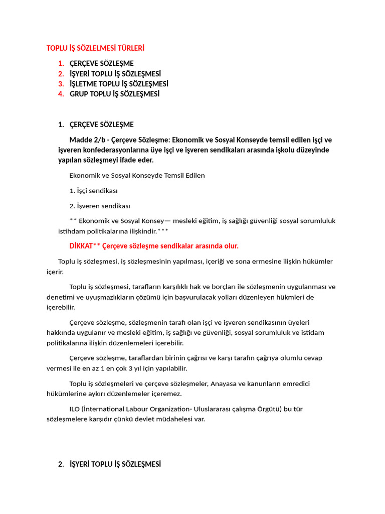 Toplu İş Hukuku-Fi̇nal | PDF