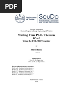 Thesis Guide for USM Students | PDF | Thesis | Written Communication
