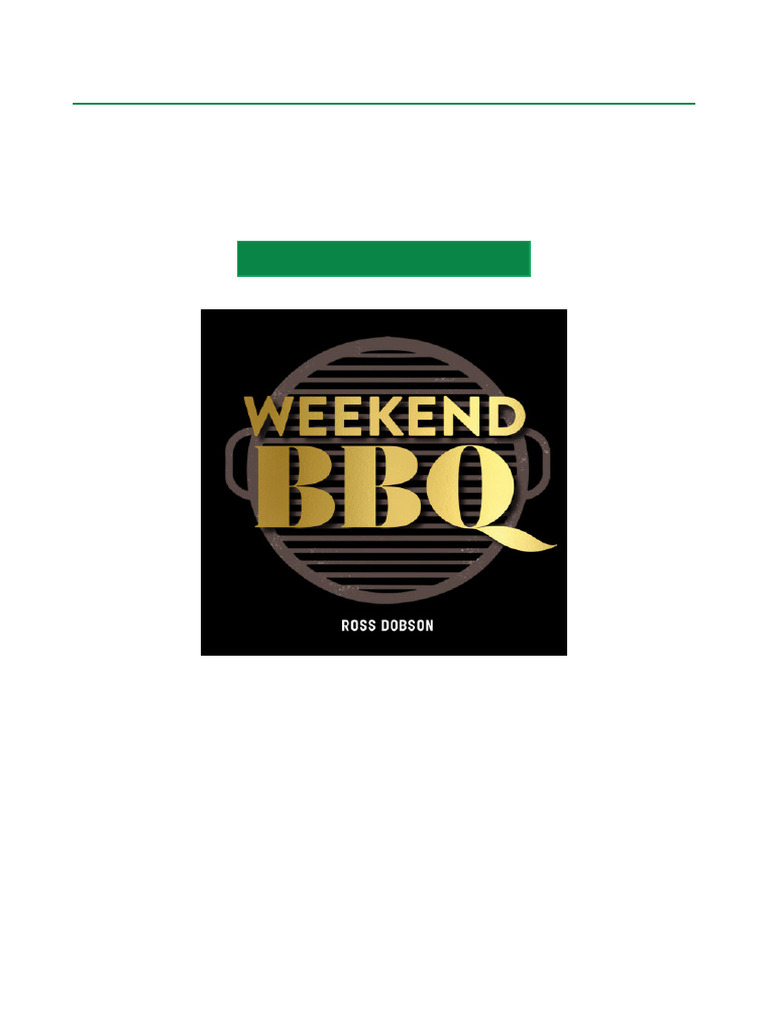 Weekend BBQ Recipe Guide | PDF