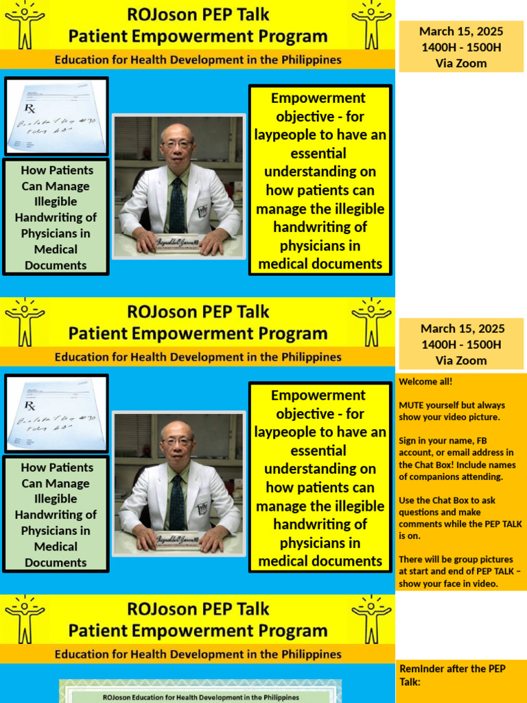 ROJoson PEP Talk: How Patients Can Manage Illegible Handwriting of ...