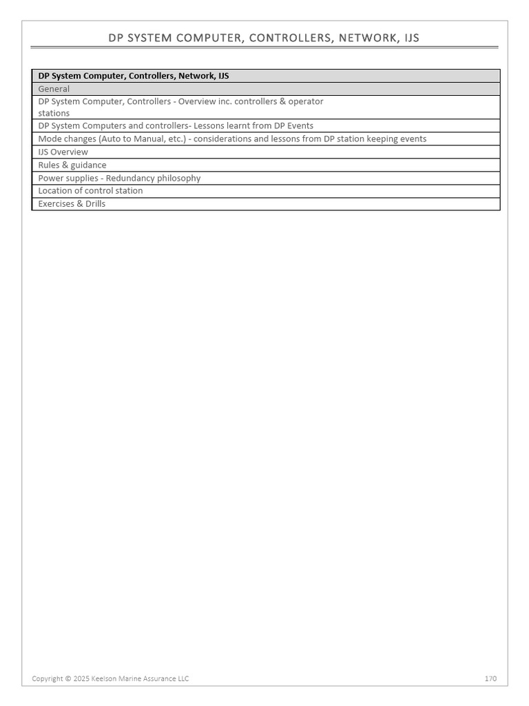 Keelson DP Learning Manual Rev 3 January 2025 DP System Computer ...