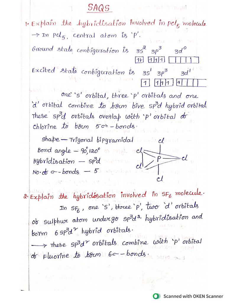 Saq chemistry | PDF