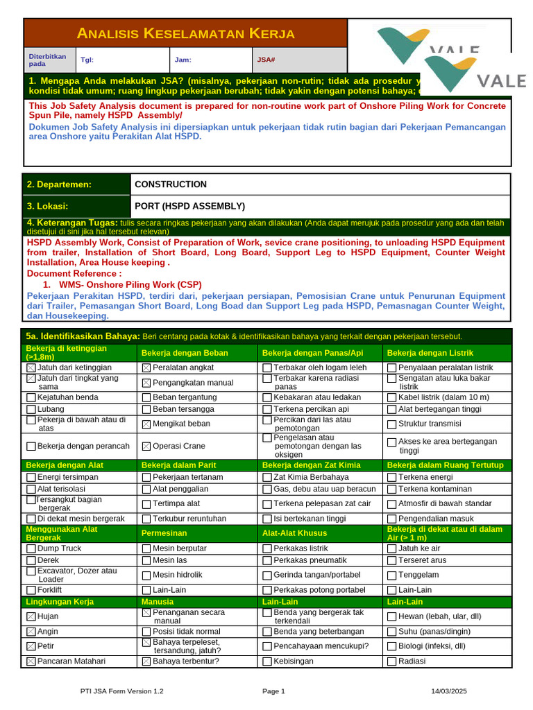 JSA - HSPD Assembly PP-PW | PDF