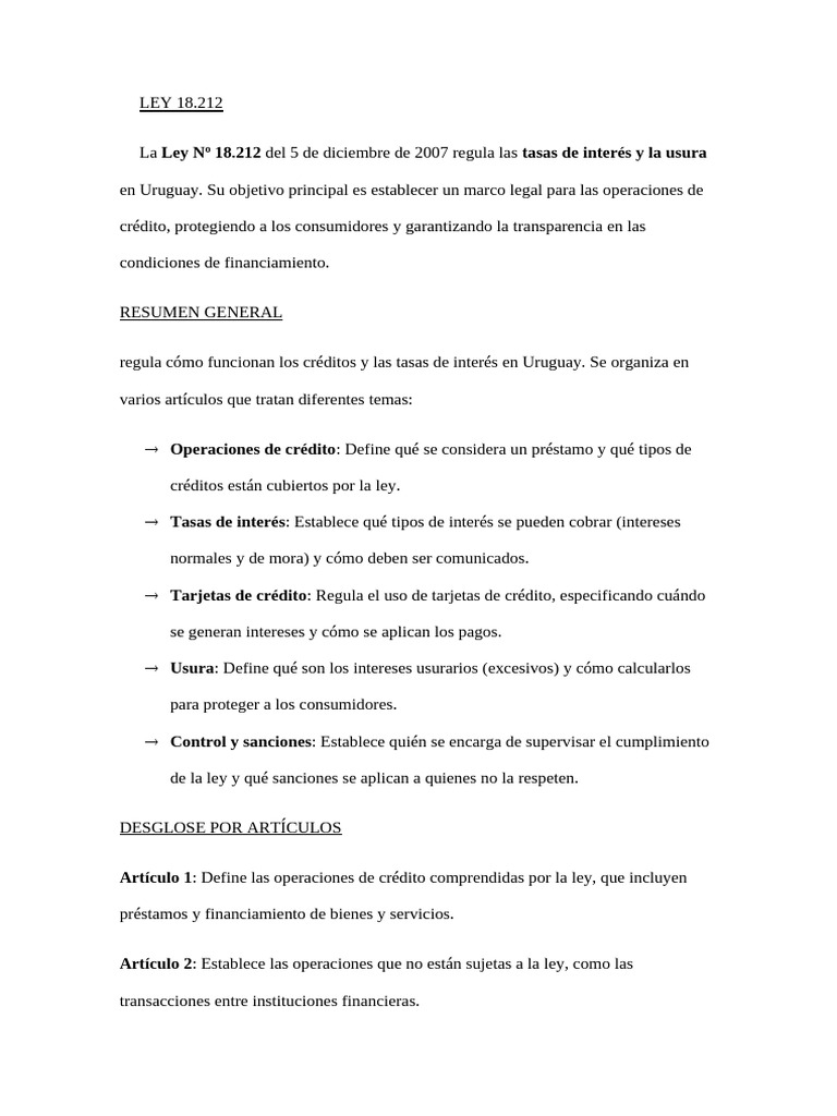 Resumen de Ley 14.500 y Ley de Tasas de Interés | PDF | Interés | Usura