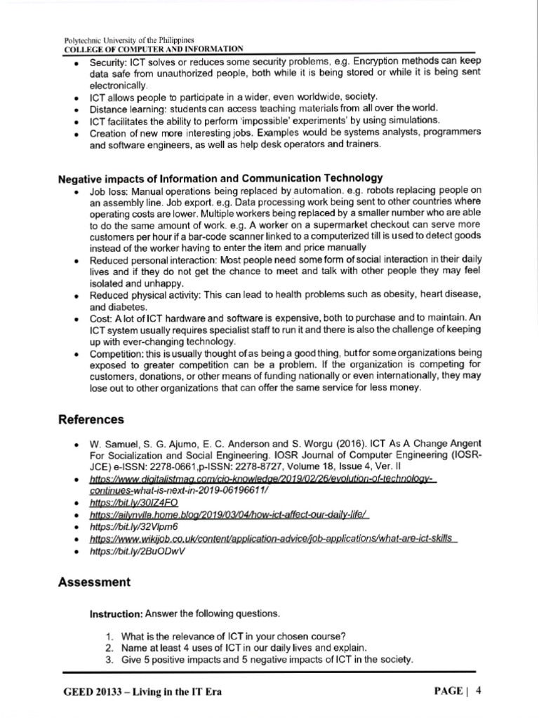 Lesson 1 G.E Elec 1 | PDF