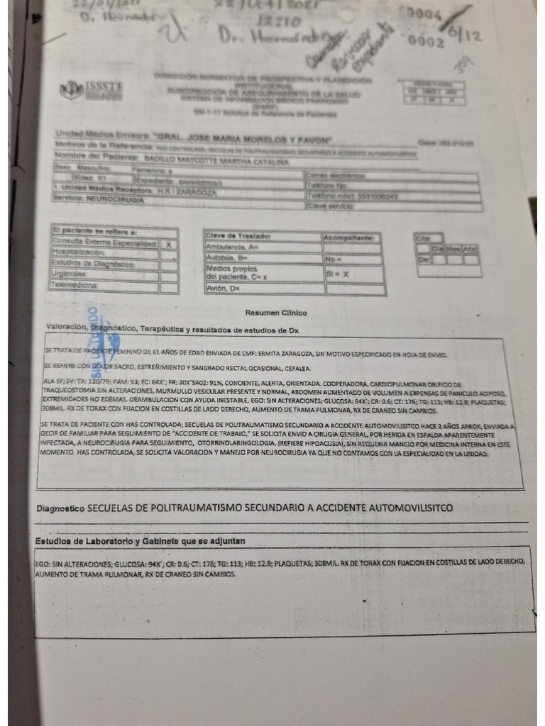 4 Resumen Clinico Issste | PDF