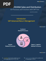 SAP SD Advanced Return Guide | PDF | Warehouse | Stocks