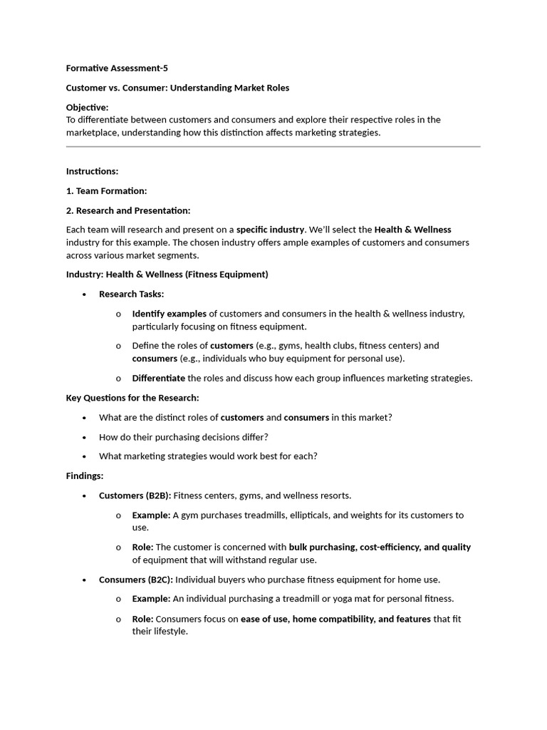 Formative Assessment 5 | PDF | Marketing | Retail