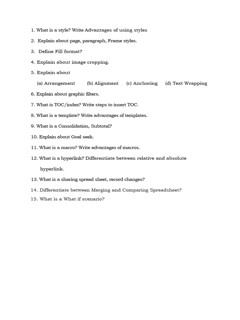 10 Ict Exam (Digital Documentation&Electronis Spread Sheet) | PDF