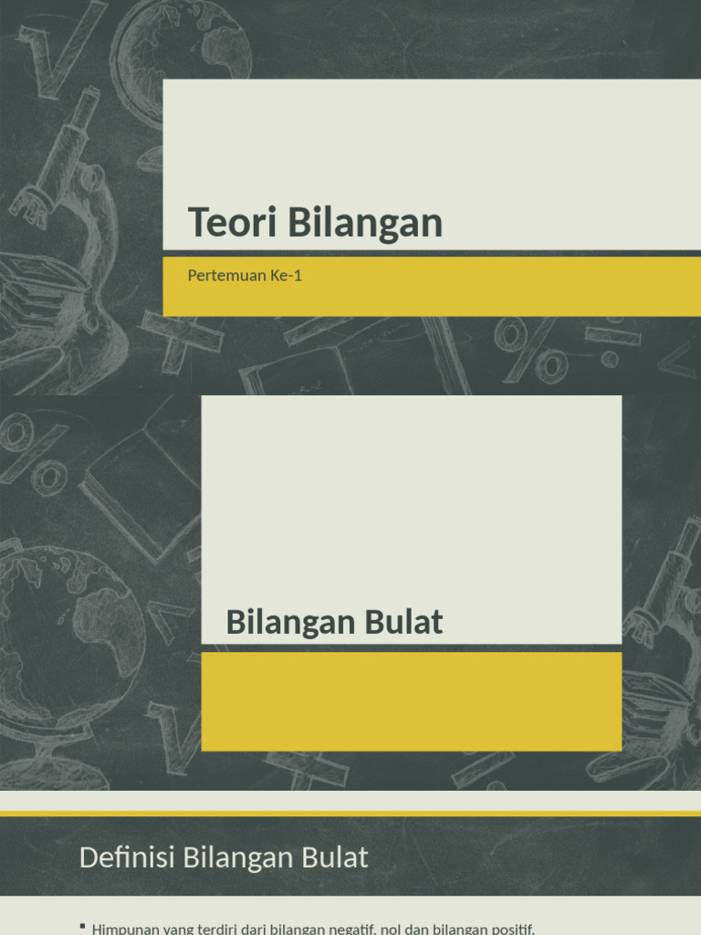 P01 - Teori Bilangan dan Rasio | PDF