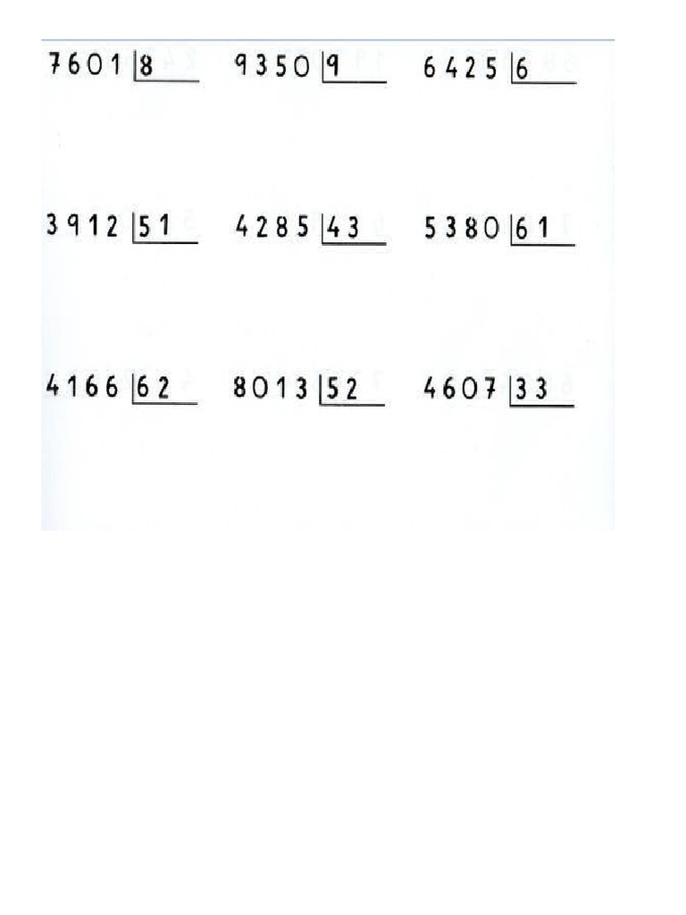 Divisiones 6to | PDF