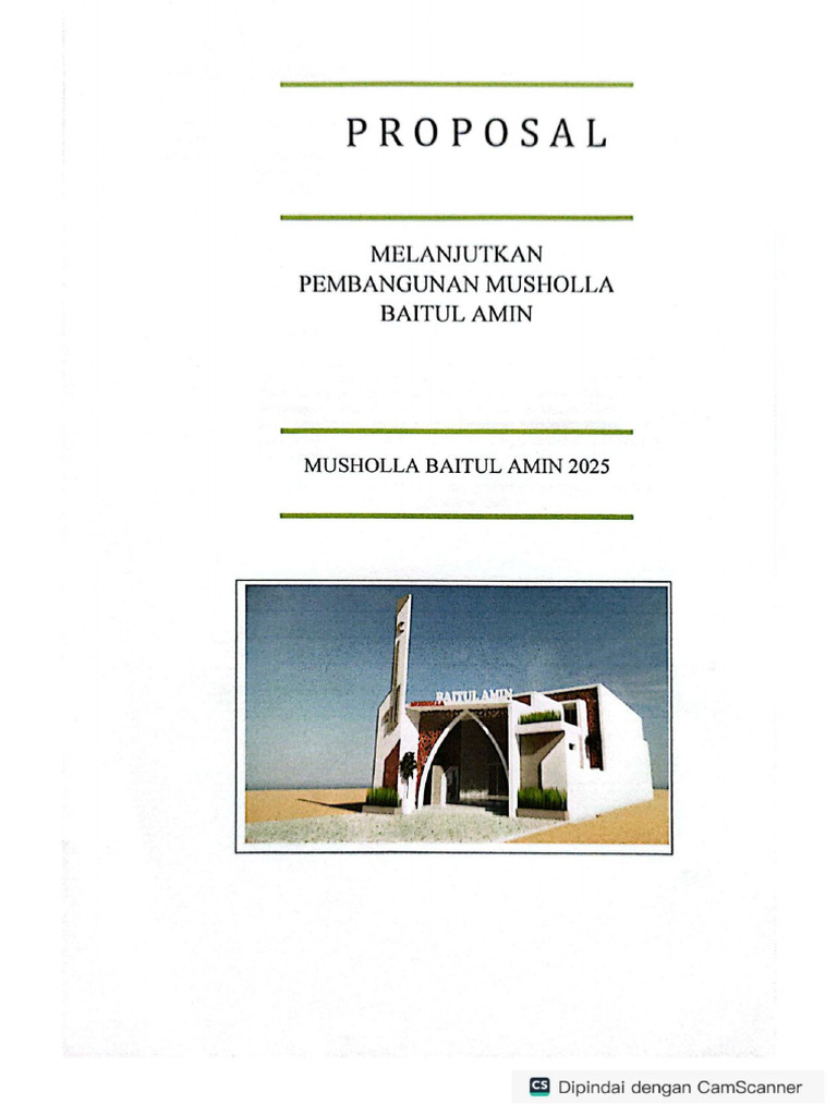 Contoh Proposal Mushola | PDF