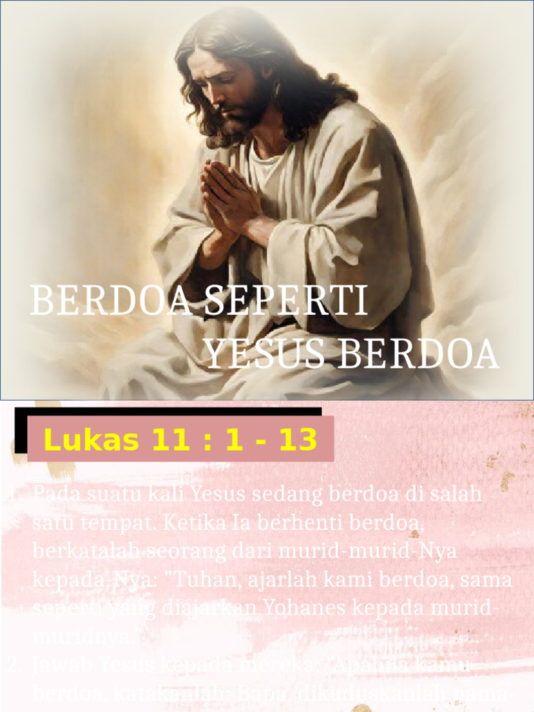 Berdoa Seperti Yesus Berdoa | PDF