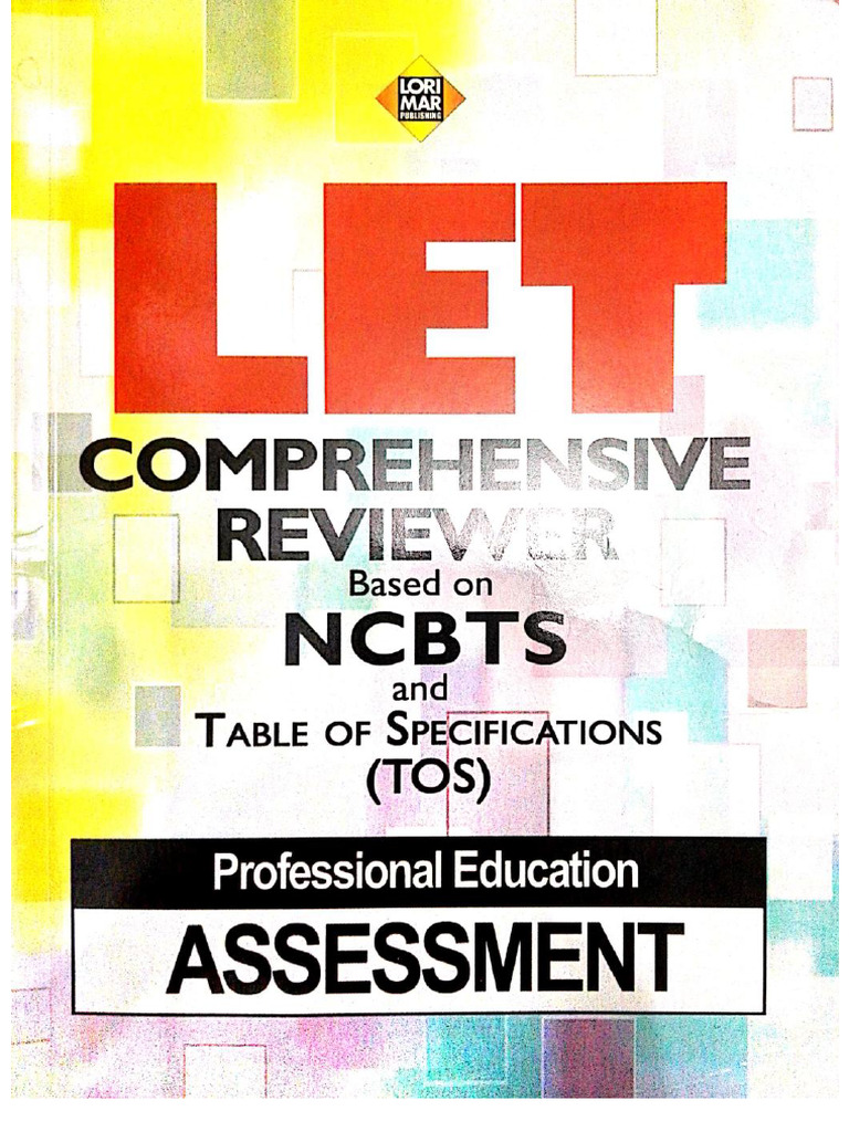 LORIMAR Prof Ed Assessment | PDF