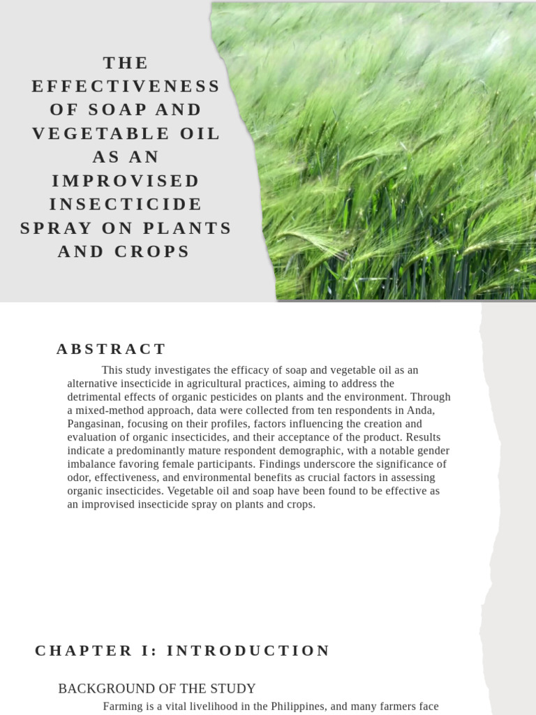 Research Project PPT - DCX | PDF | Pesticide | Organic Farming