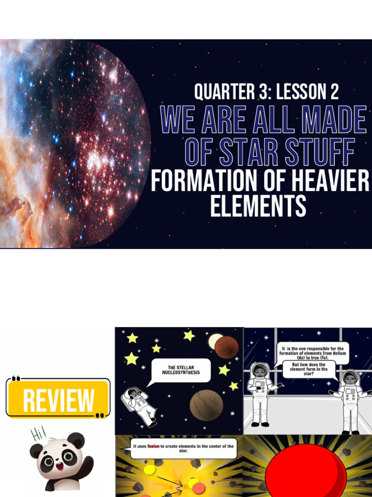 Phy Sci Lesson 2 Formation of Heavier Elements | PDF | Nuclear Fusion | Stars