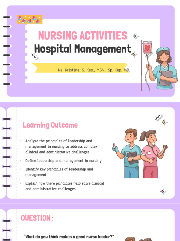 Nursing Activiities - Hospital Management | PDF