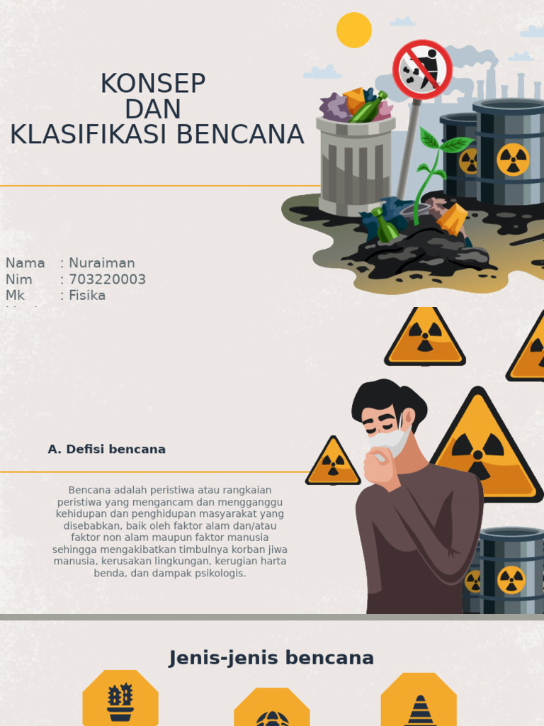 8.konsep Dan Klasifikasi Bencana (Nuraiman 703220003) | PDF