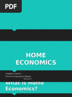 Introduction to Home Economics | PDF | Home Economics