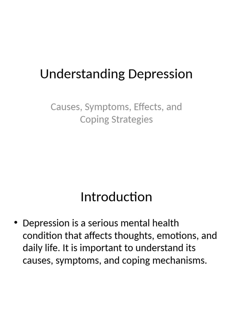 Depression Presentation | PDF