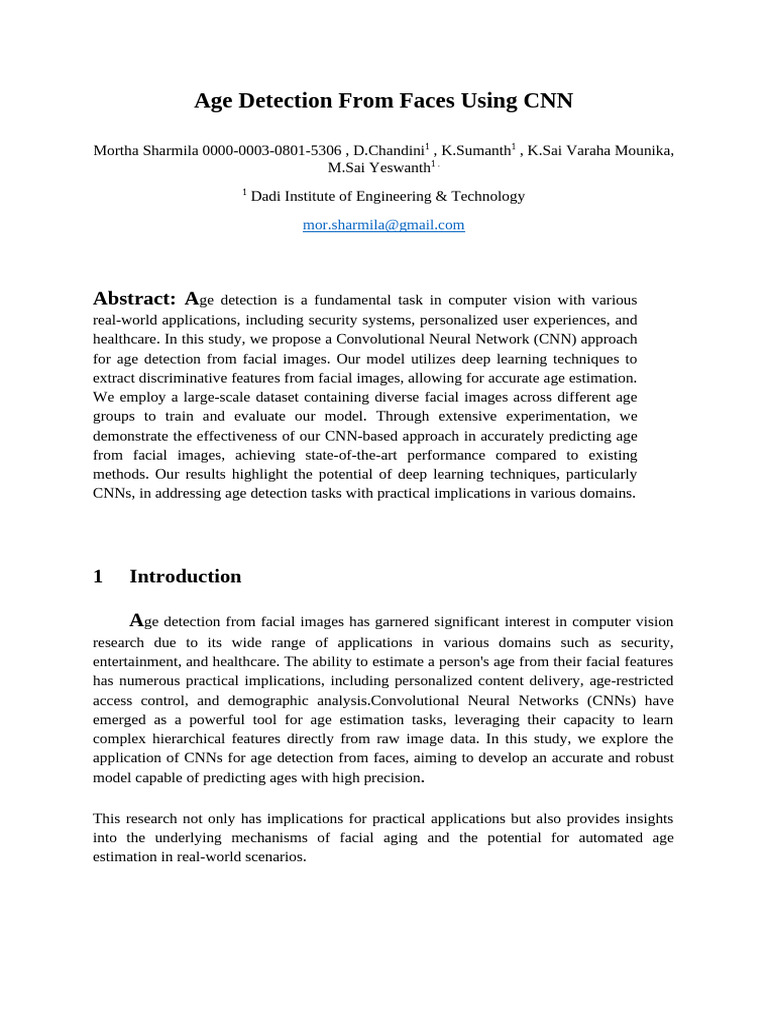 02.CSE-B Age Detection XXX M.sharmila | PDF | Cognitive Science ...