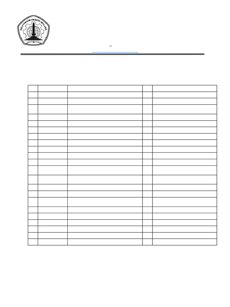 Daftar Kelas Mahasiswa Tingkat 1 MP 2024 | PDF