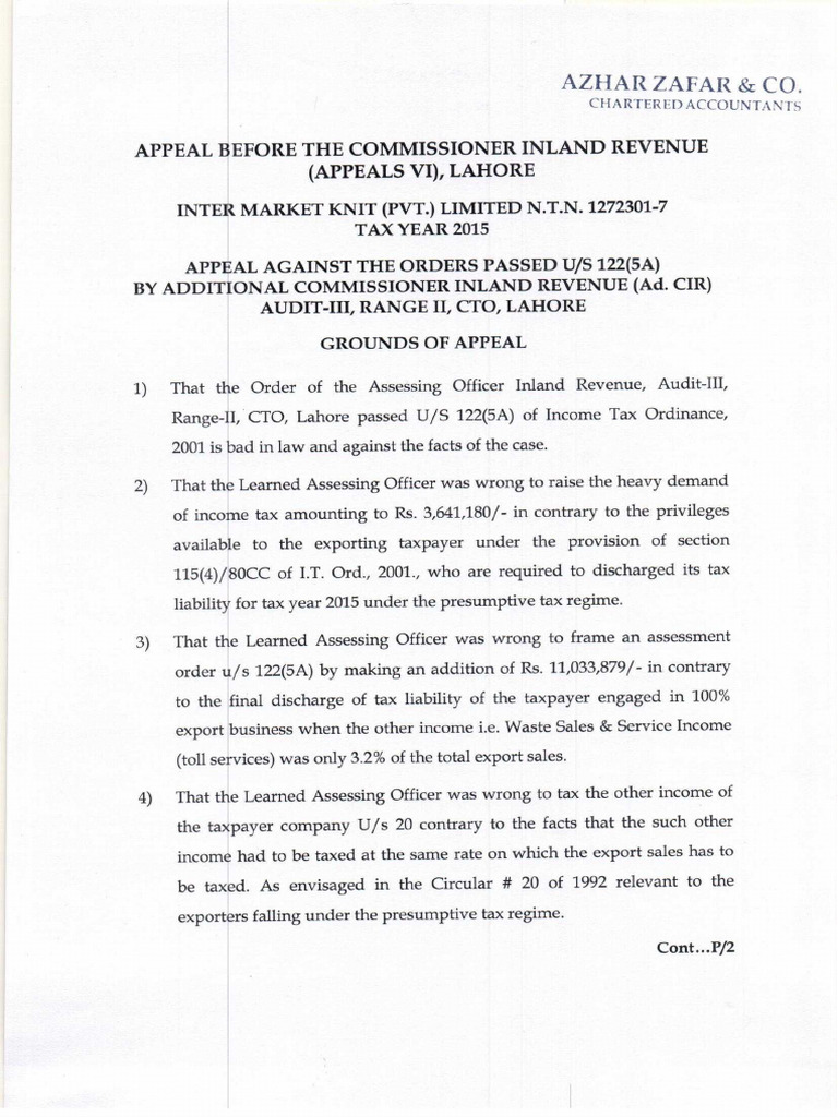 Grounds of Appeal | PDF